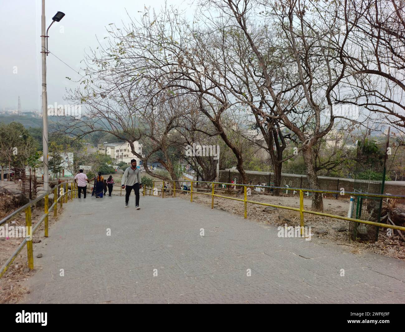 Jan 27 2024, Pune, India - Parvati Temple Pathway, one of the most ...