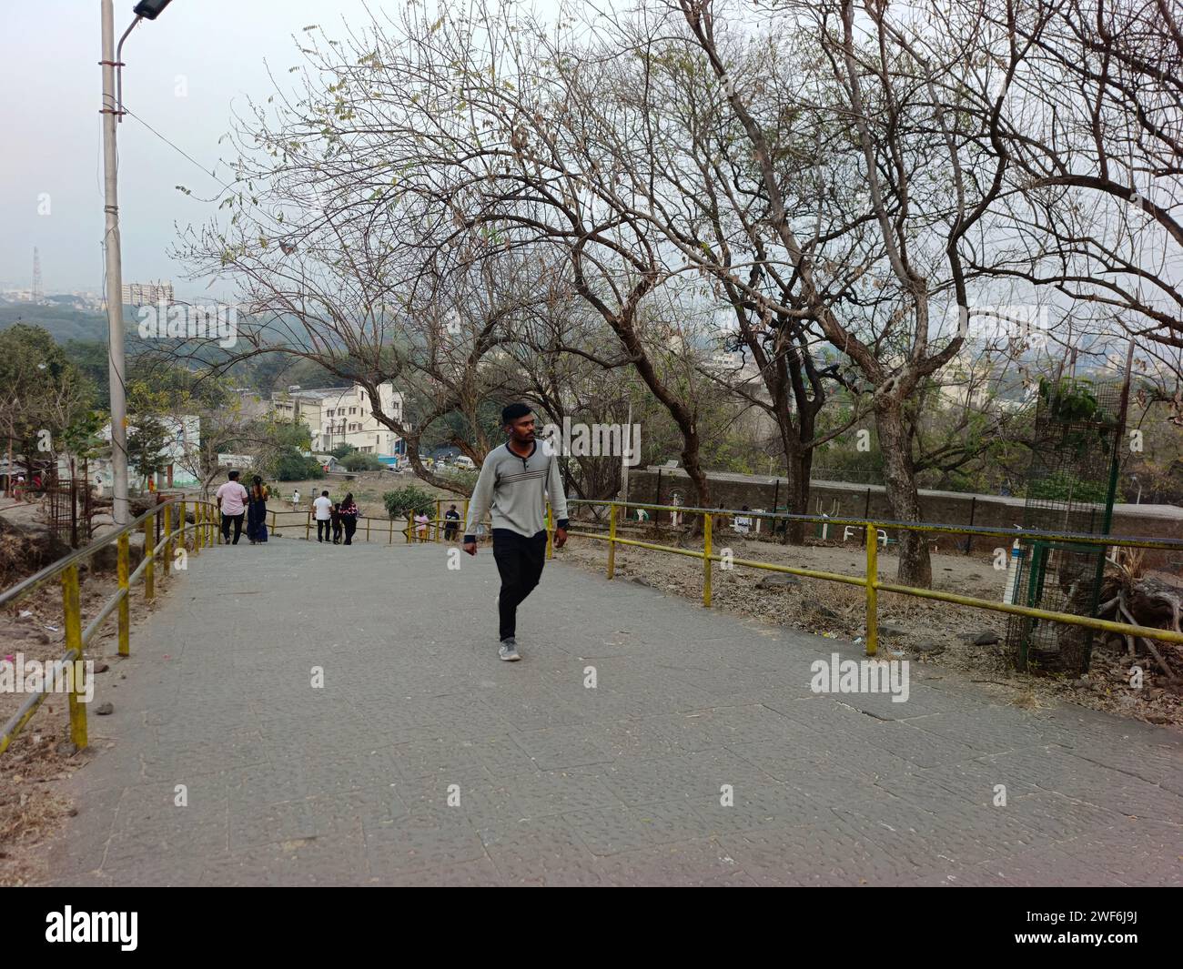 Jan 27 2024, Pune, India - Parvati Temple Pathway, one of the most ...