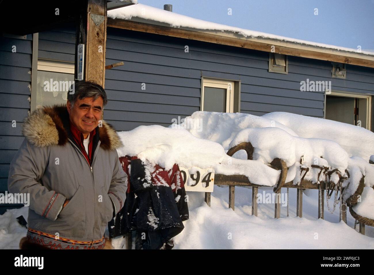 Robert Thompson, local Inupiat activist and guide in the coastal ...
