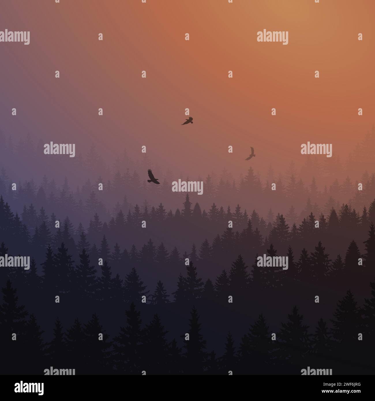 Birds alps Stock Vector Images - Alamy