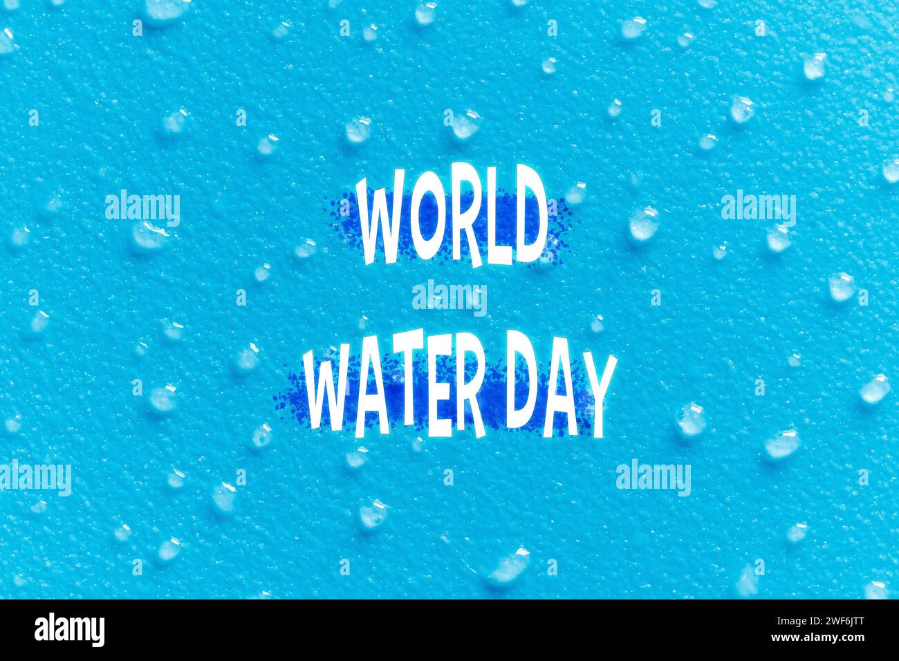 World Water Day to promote awareness about water conservation Stock ...
