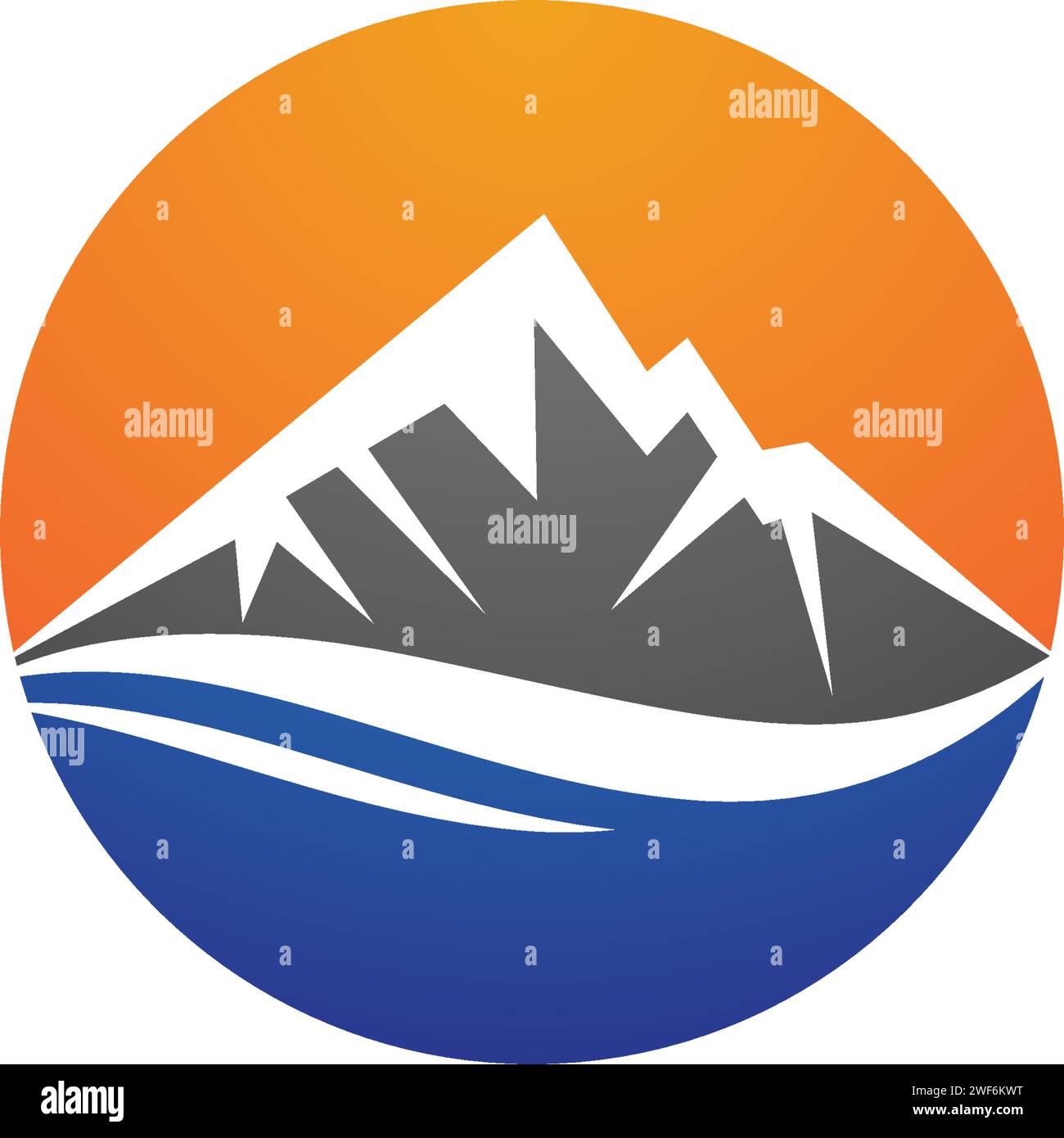 High Mountain icon Logo Business Template Vector Stock Vector Image ...