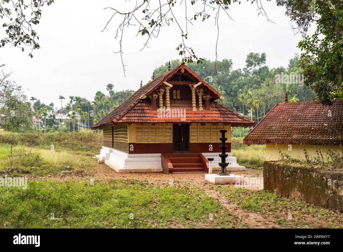 Valliyoorkkavu Bhagavathy Temple, Wayanad, Kerala Stock Photo - Alamy