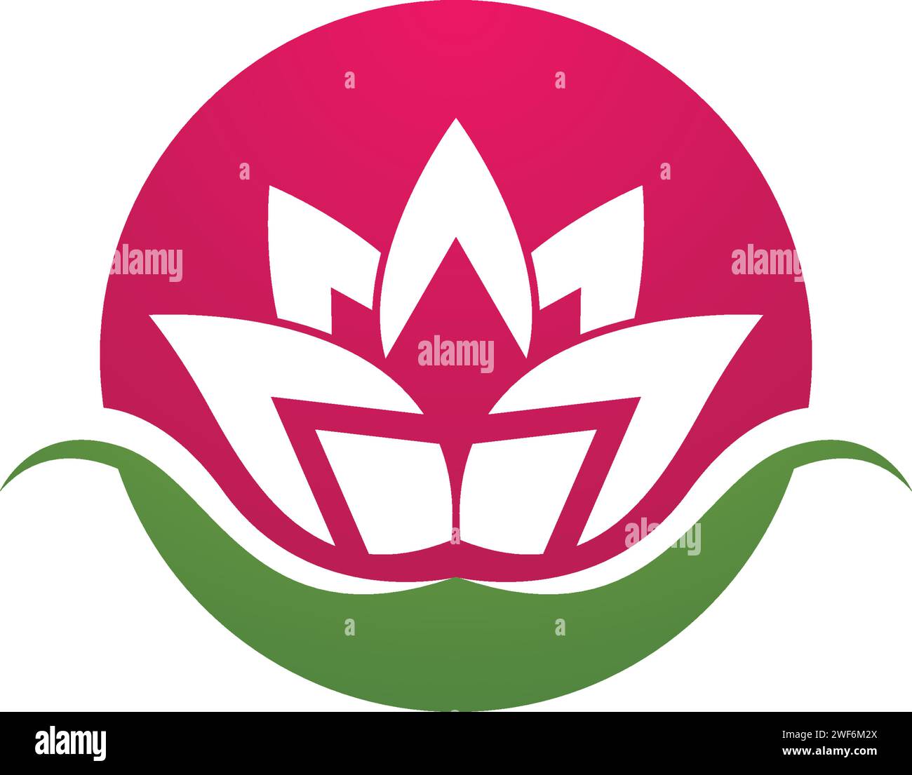Stylized lotus flower icon vector hi-res stock photography and images ...