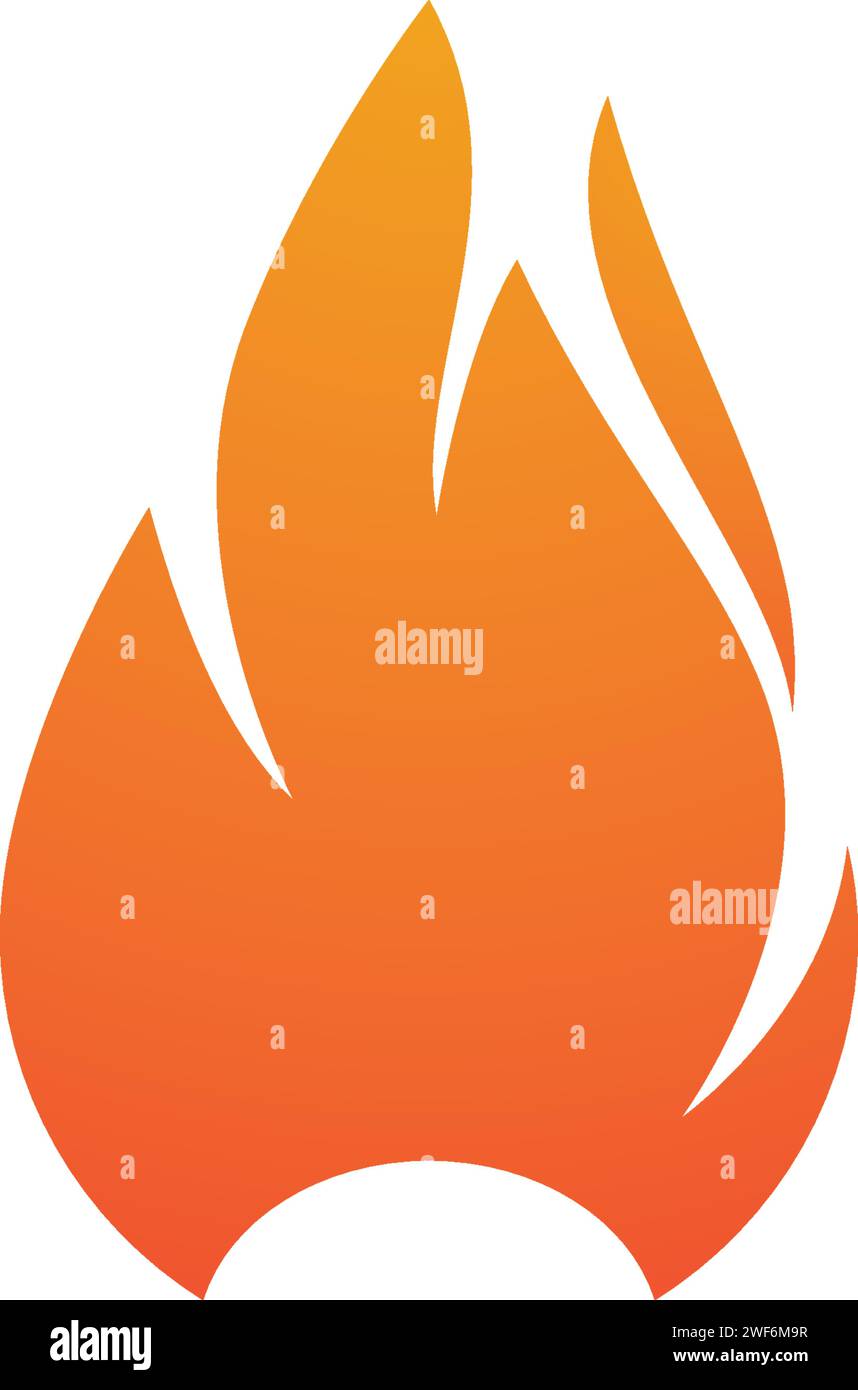 Fire flame Logo Template vector icon Oil, gas and energy logo concept ...
