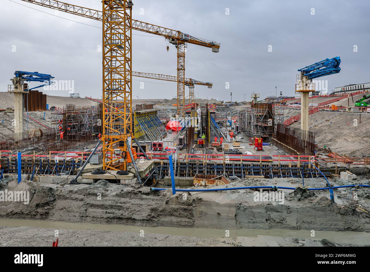 PRODUCTION - 24 January 2024, Schleswig-Holstein, Puttgarden: View of ...