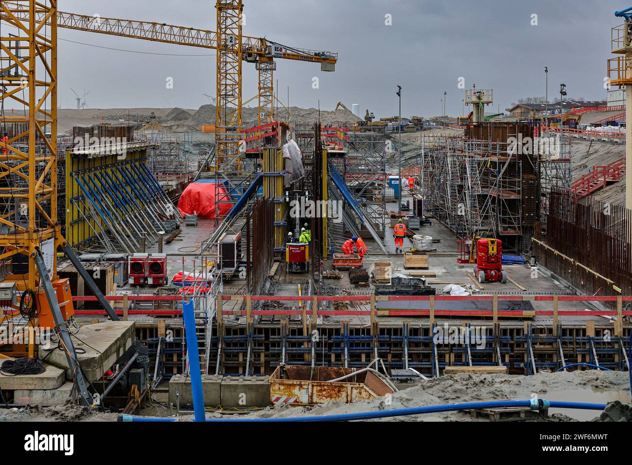 PRODUCTION - 24 January 2024, Schleswig-Holstein, Puttgarden: View of ...