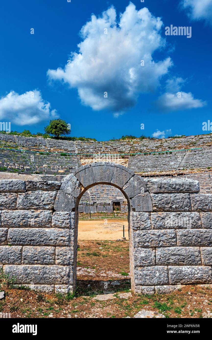 The ancient theater of Dodoni ("Dodona"), Ioannina, Epirus, Greece ...
