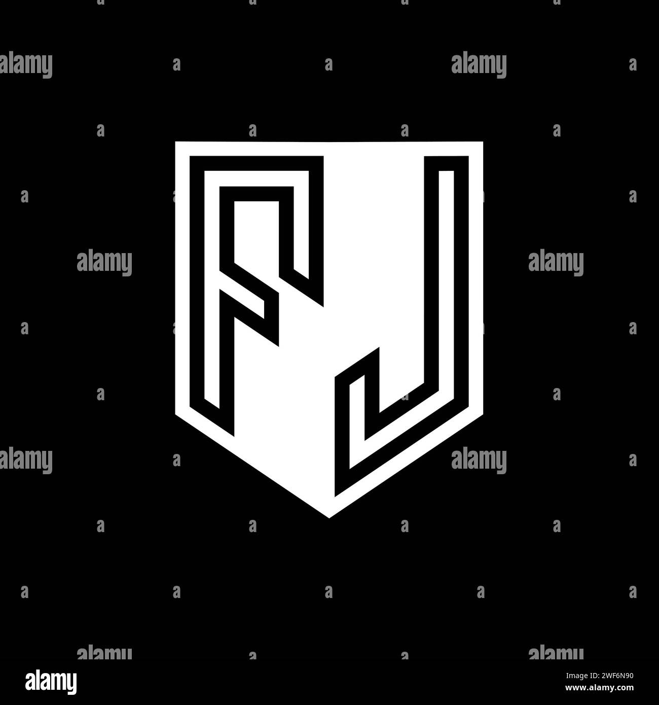 Letter fj logo hi-res stock photography and images - Alamy