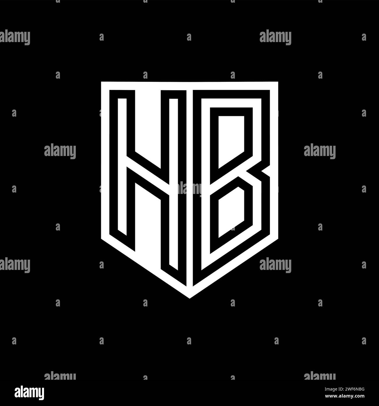 Letter hb logo hi-res stock photography and images - Alamy