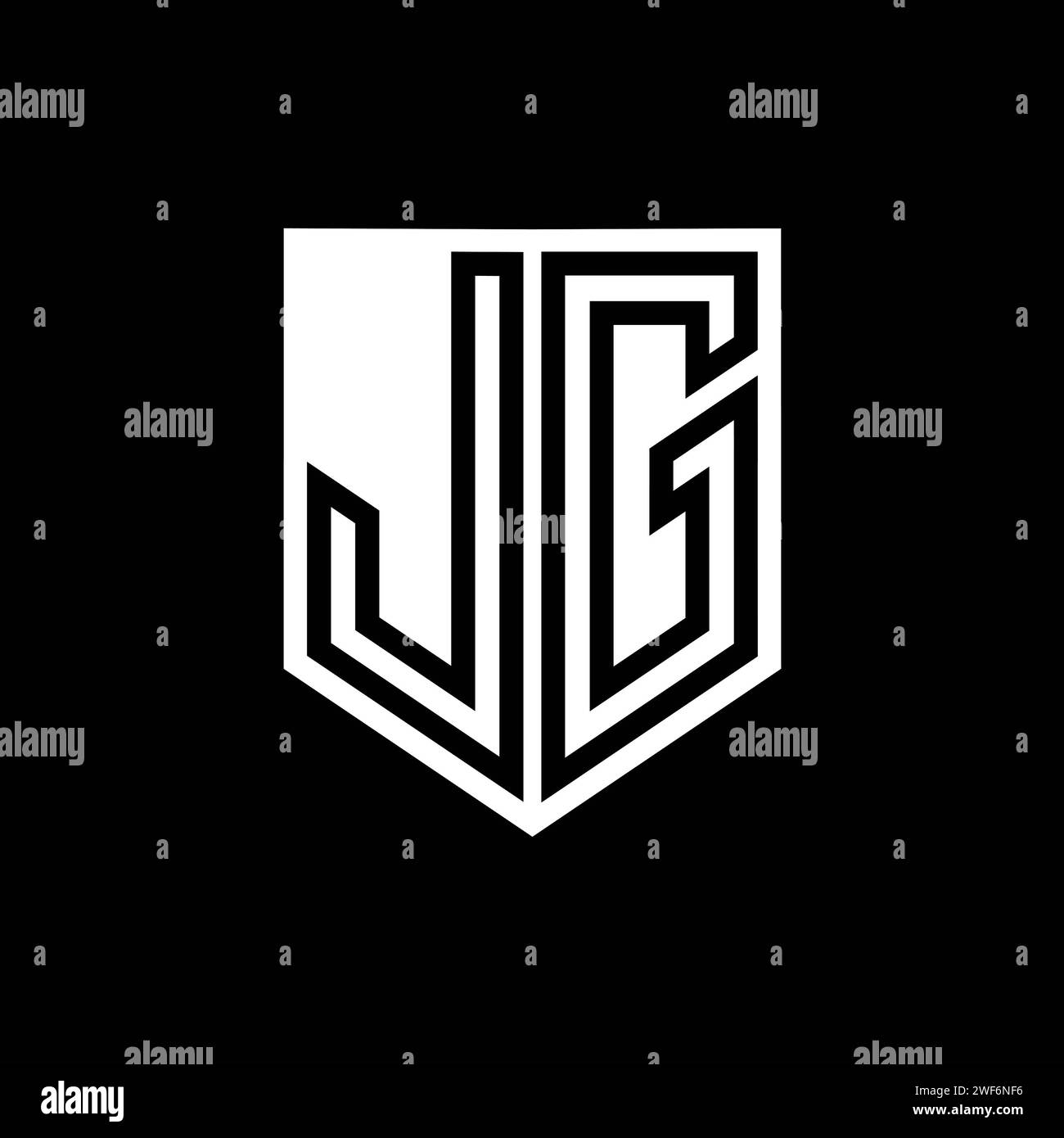 Letter jg logo hi-res stock photography and images - Alamy