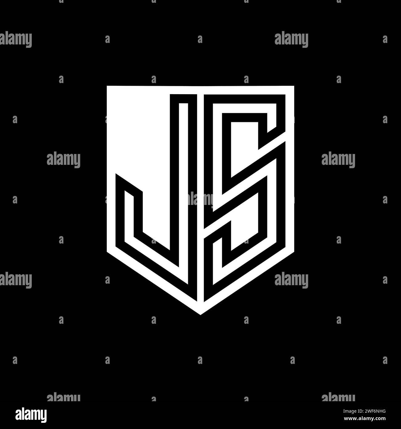 Js vector Black and White Stock Photos & Images - Alamy