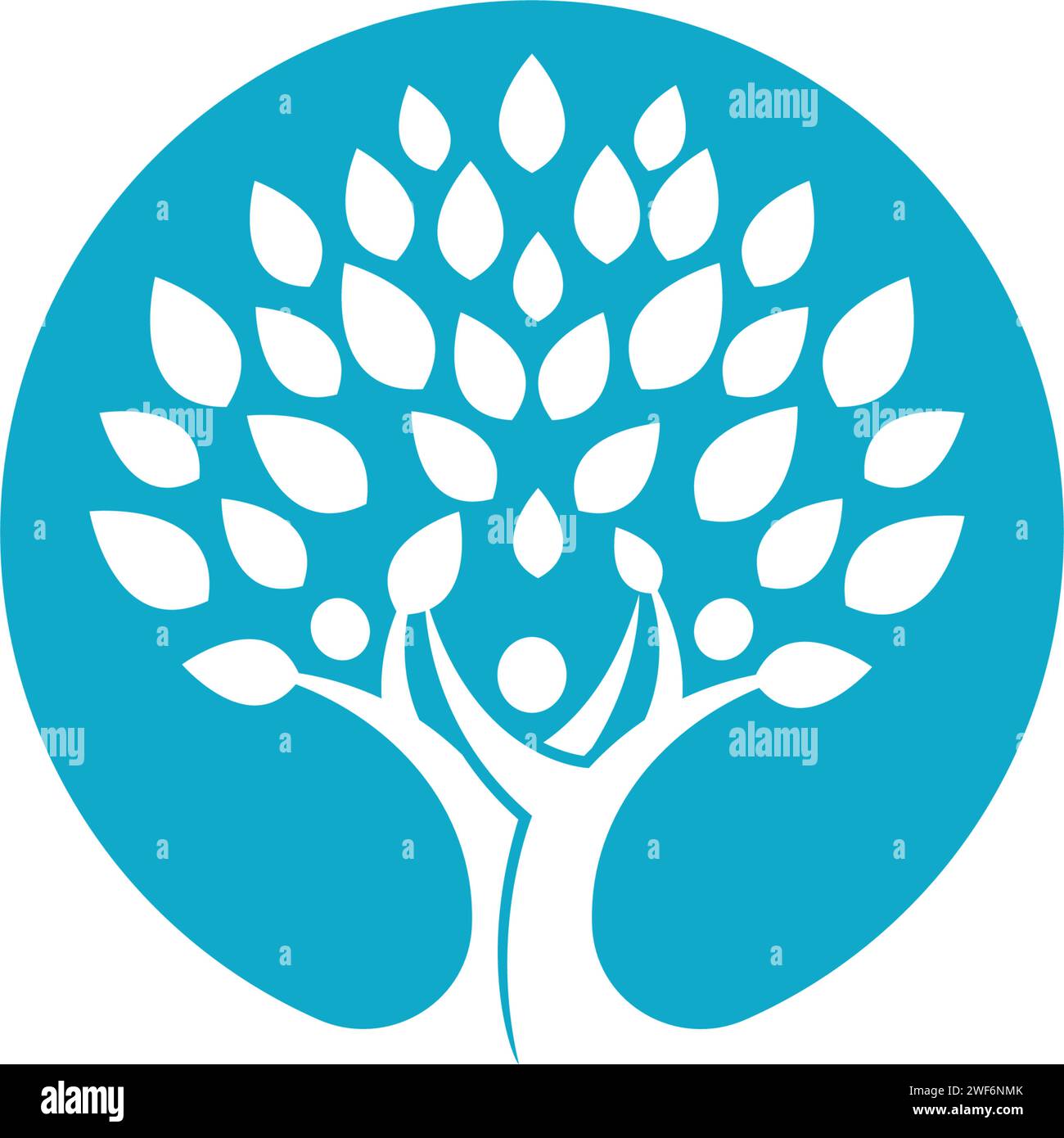 family tree symbol icon logo design template illustration Stock Vector ...