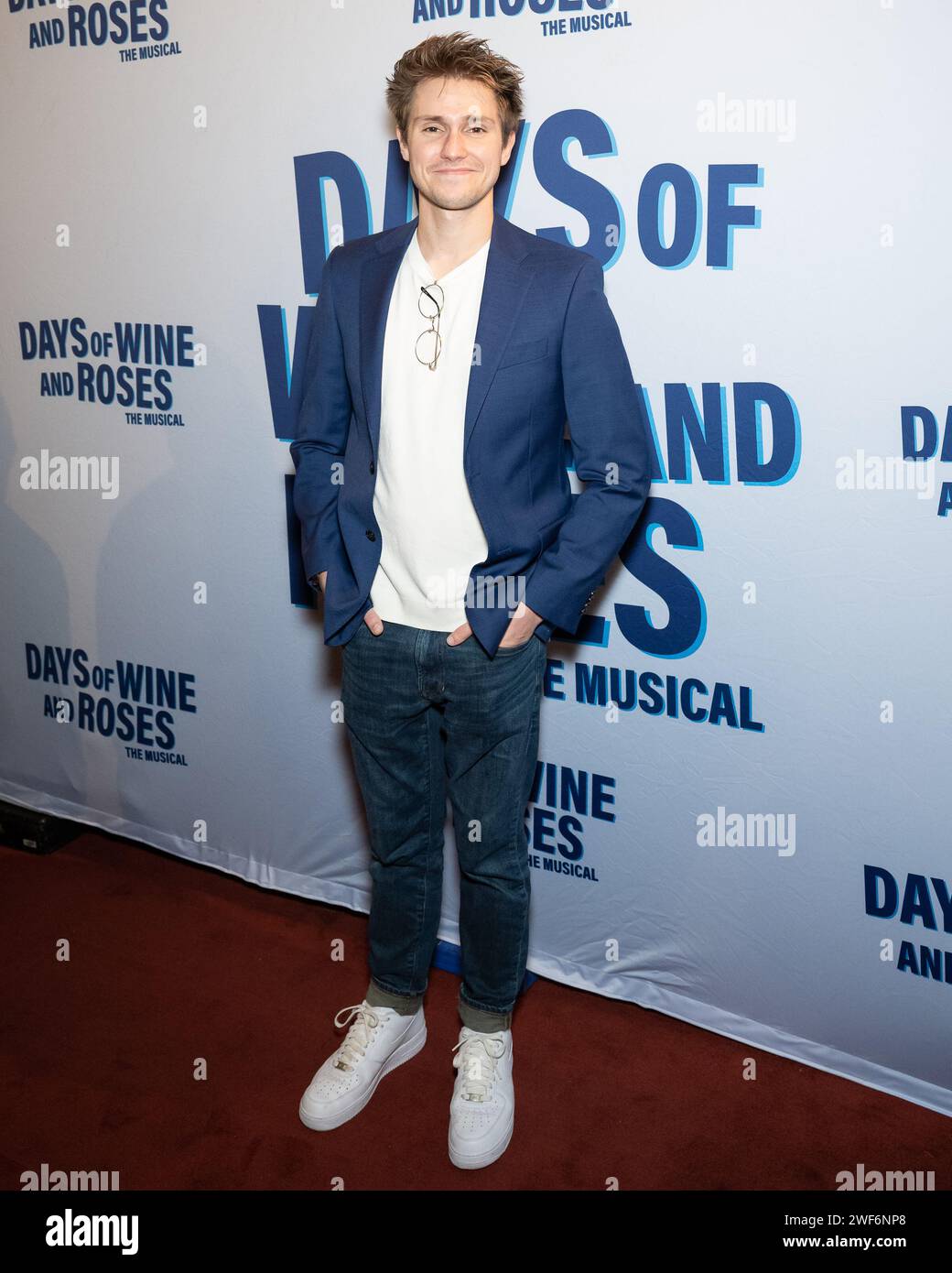 New York, USA. 28th Jan, 2024. John Cardoza attends the Broadway ...