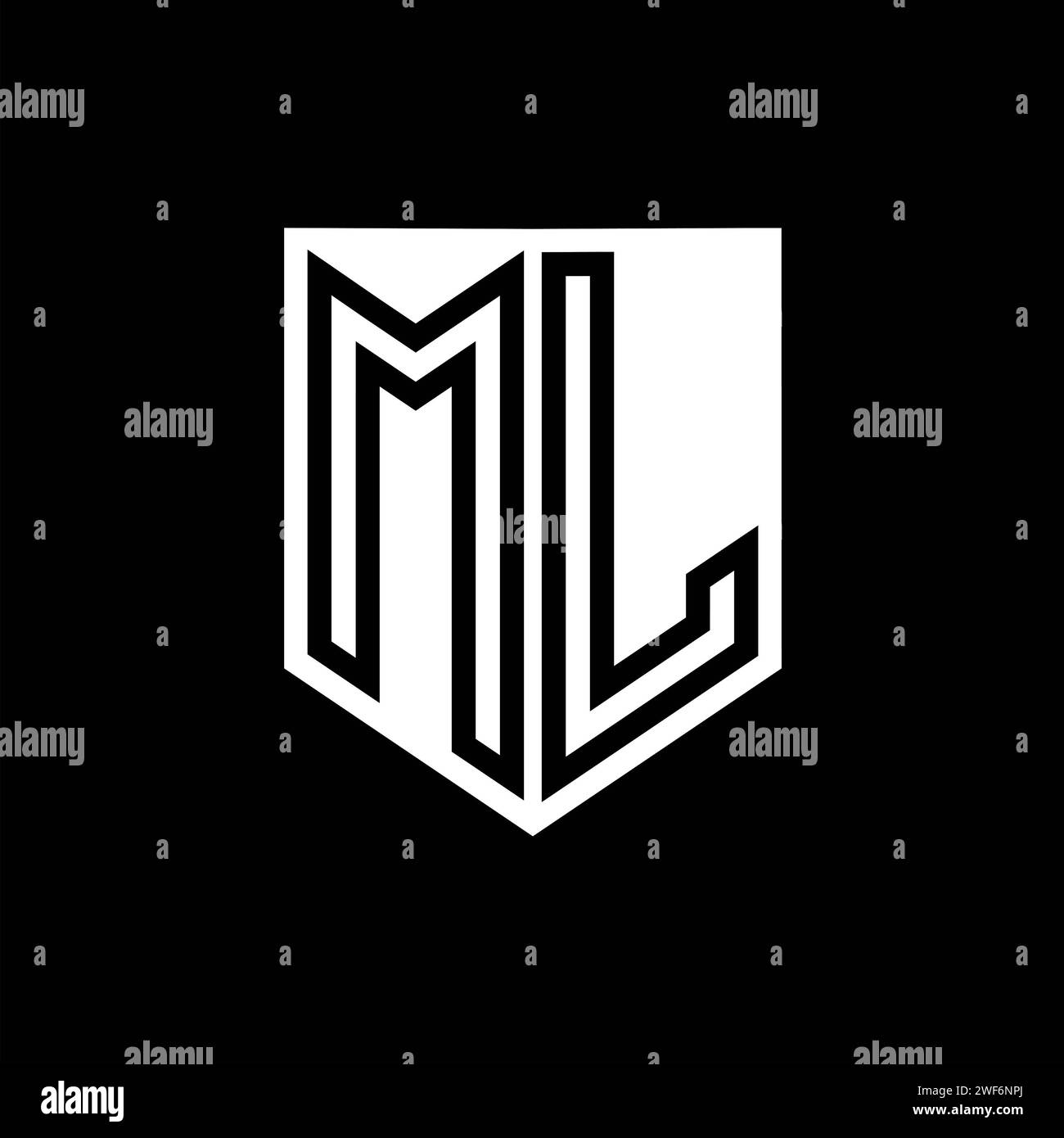 Letter ml logo hi-res stock photography and images - Alamy