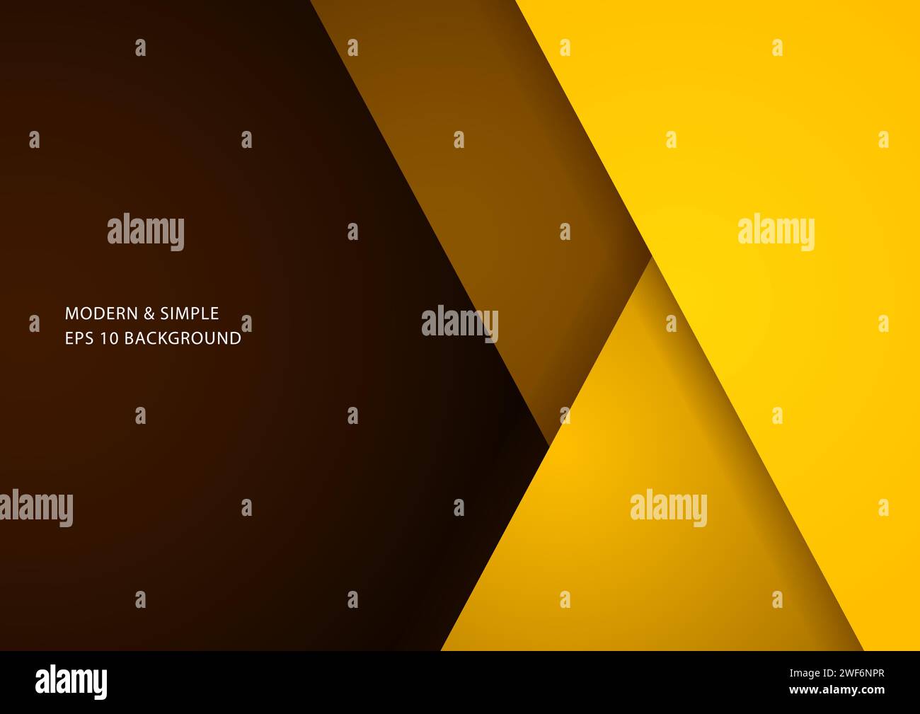 Abstract yellow angle overlap background with copy space, vector ...