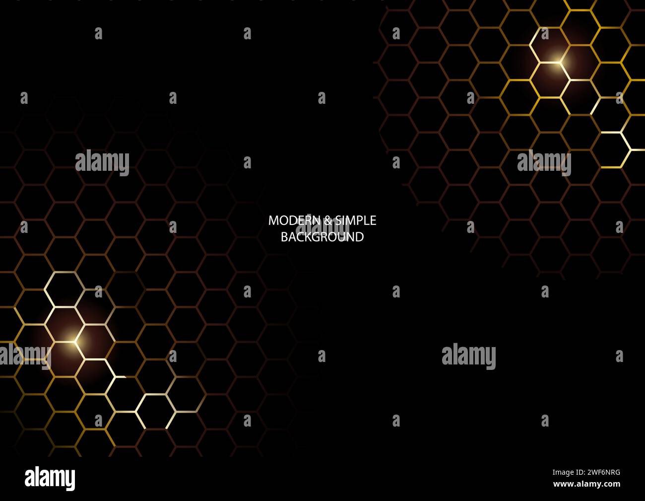 Abstract beehive, dark and gold line background, modern classy vector background Stock Vector ...