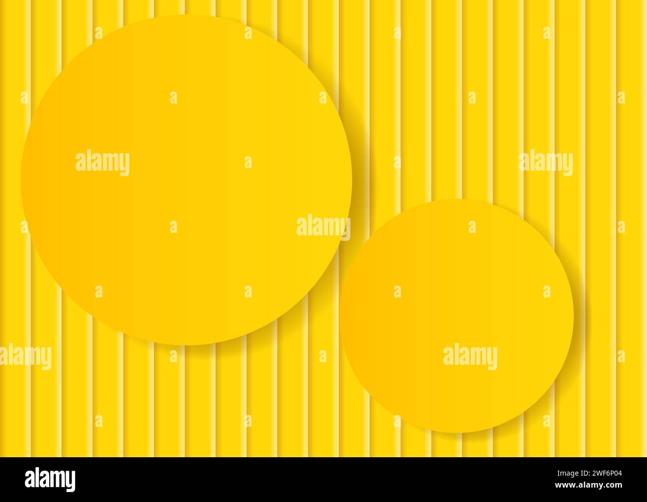 Abstract yellow background with blank circle for copy space, vector ...