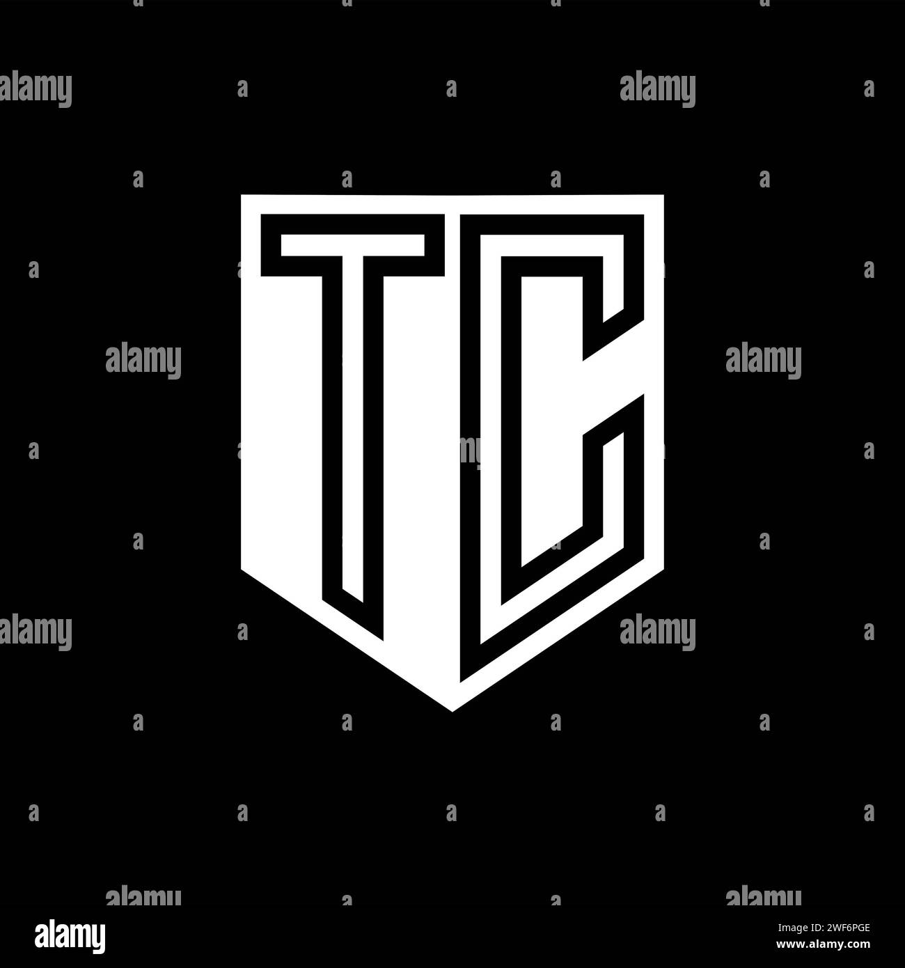 Tc letter logo hi-res stock photography and images - Alamy