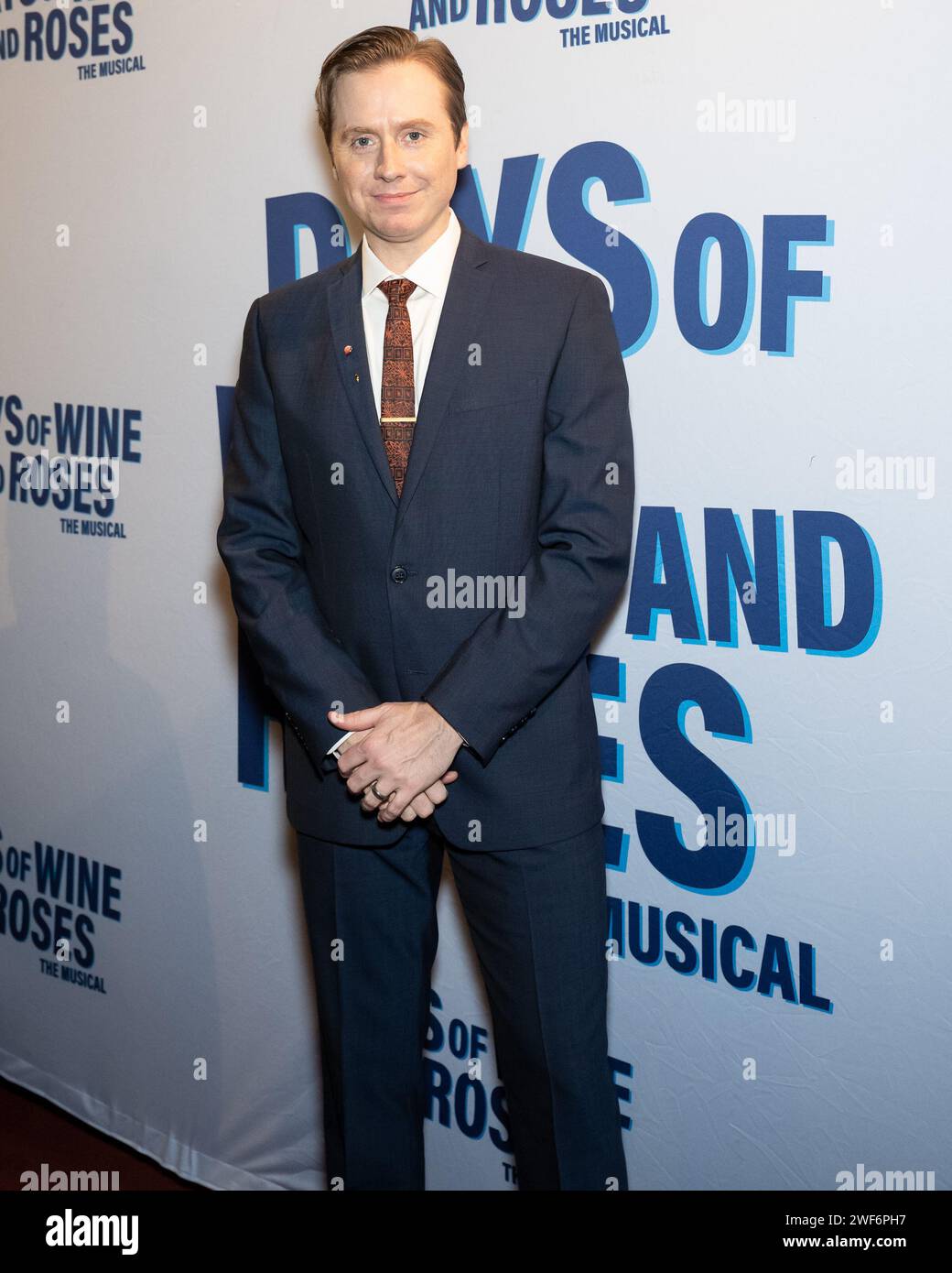 New York, USA. 28th Jan, 2024. Steven Booth attends the Broadway ...