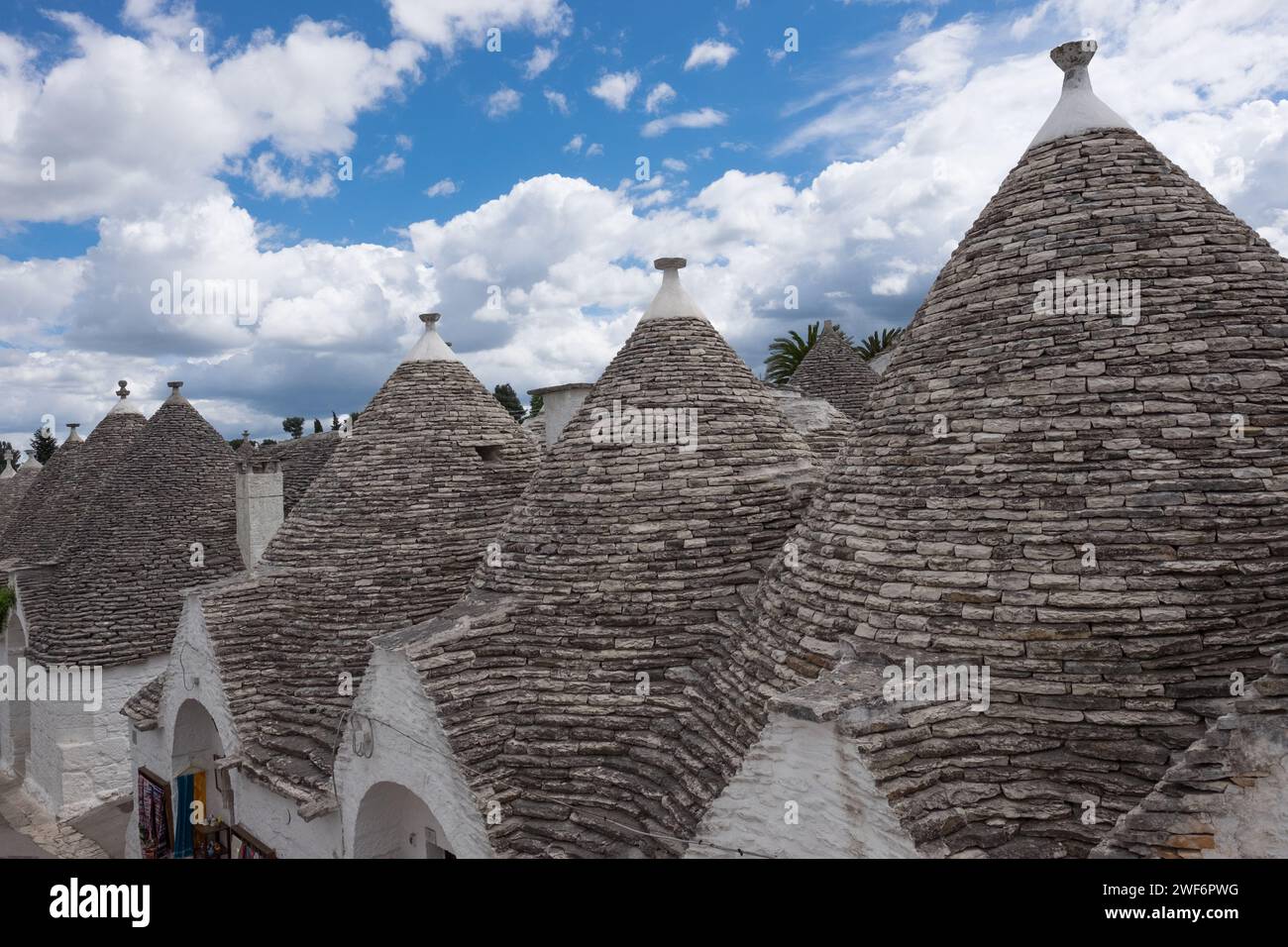 The trulli of Alberobello. The trulli are famous in the world for their ...