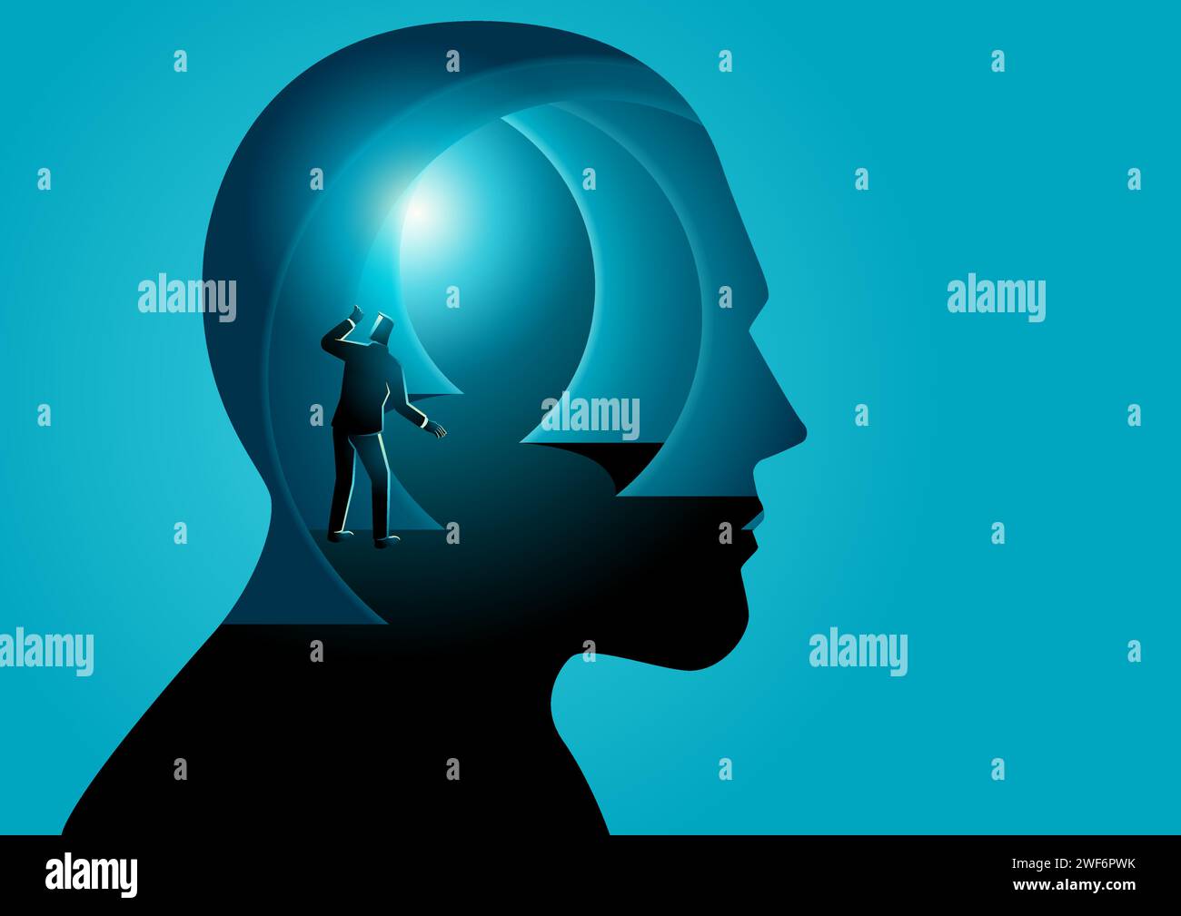 Someone is peeking and trying to get into the complicated layers of ...