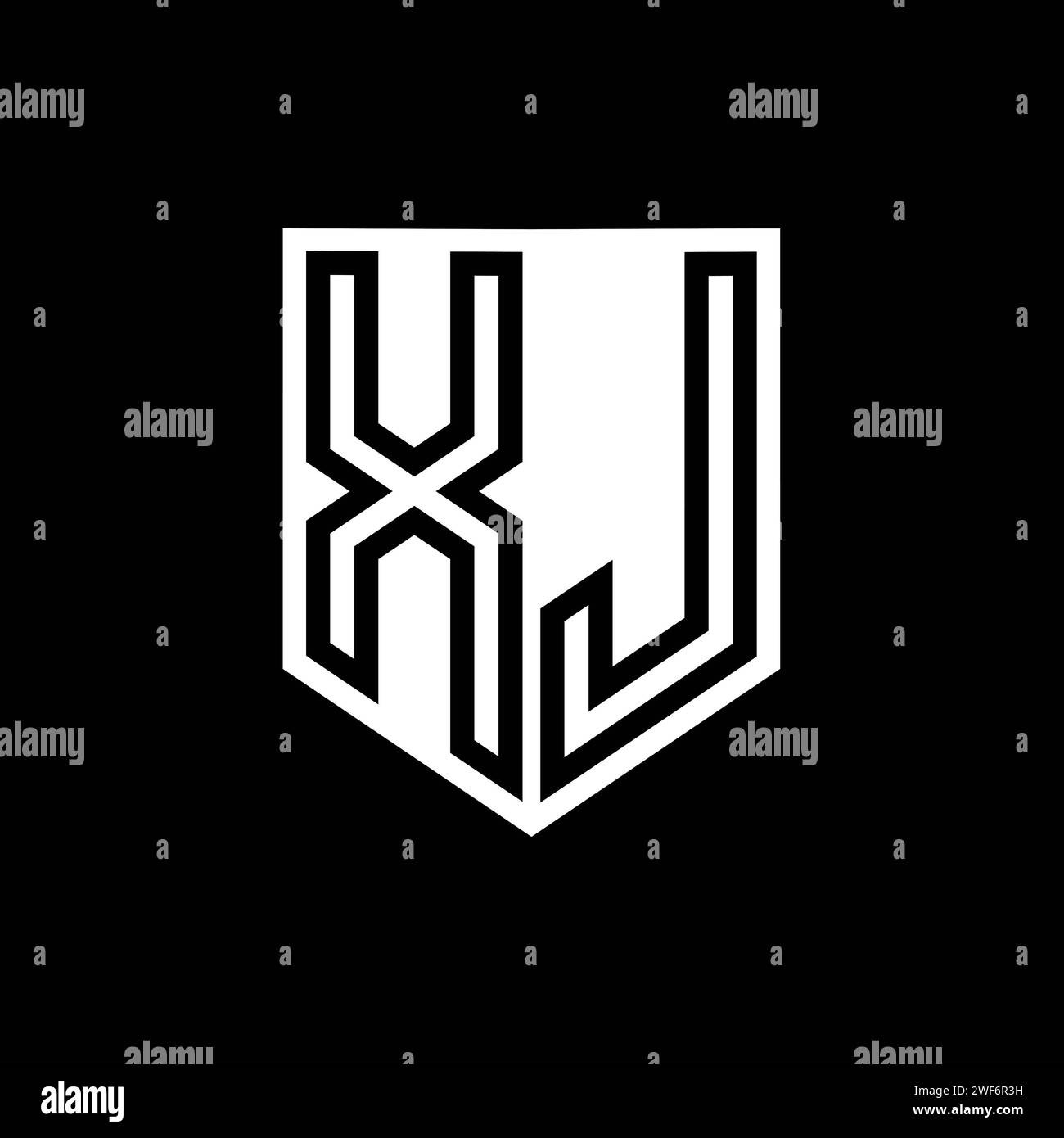 Xj letter design hi-res stock photography and images - Alamy