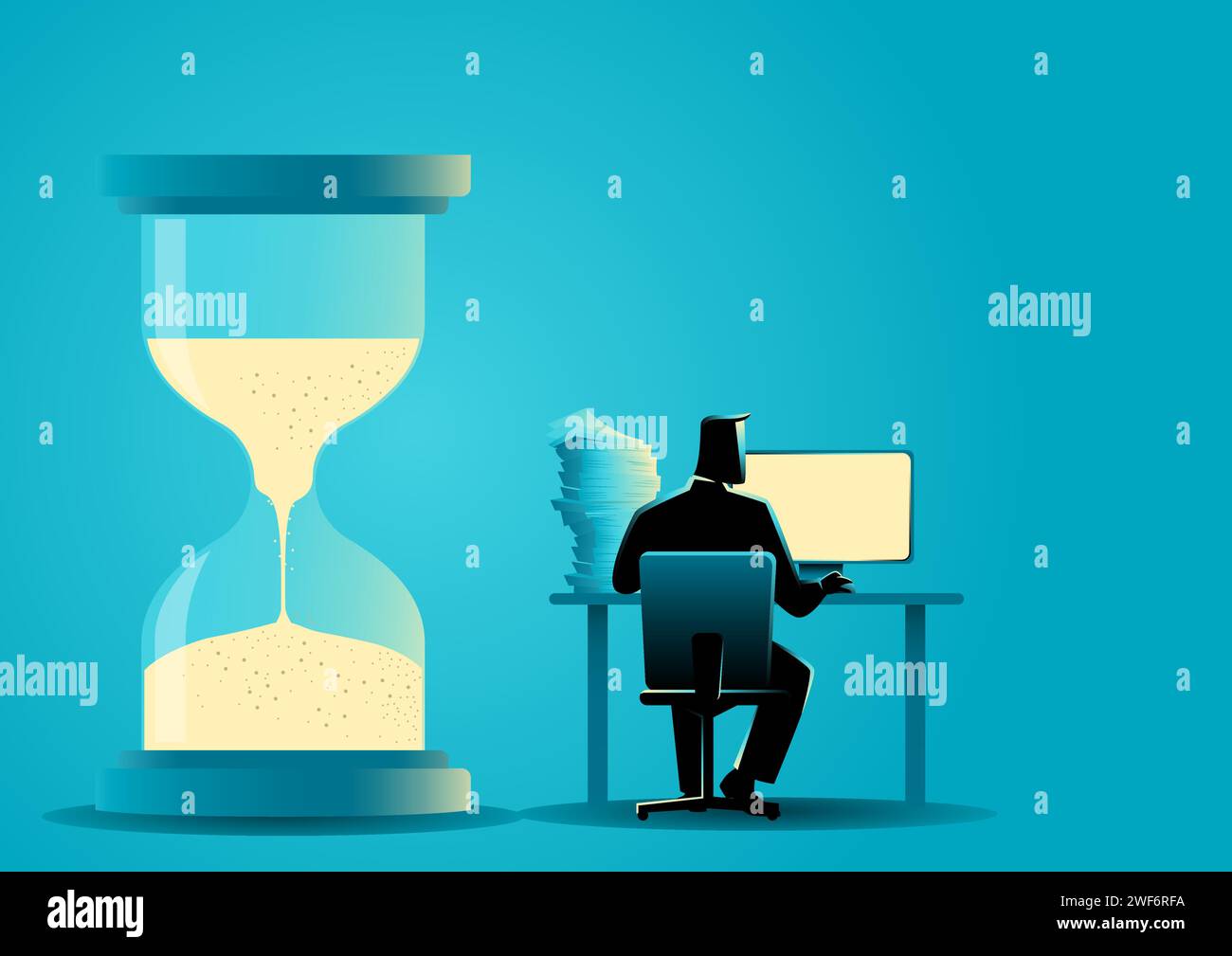 Hectic schedule Stock Vector Images - Alamy