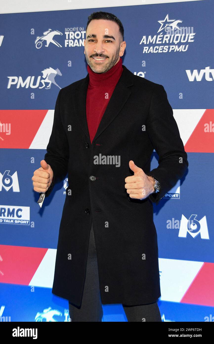 Vincennes, France. 28th Jan, 2024. Adil Rami attending the Grand Prix d ...