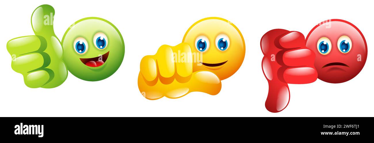 Emoticon illustration for satisfaction level, vector illustration Stock ...