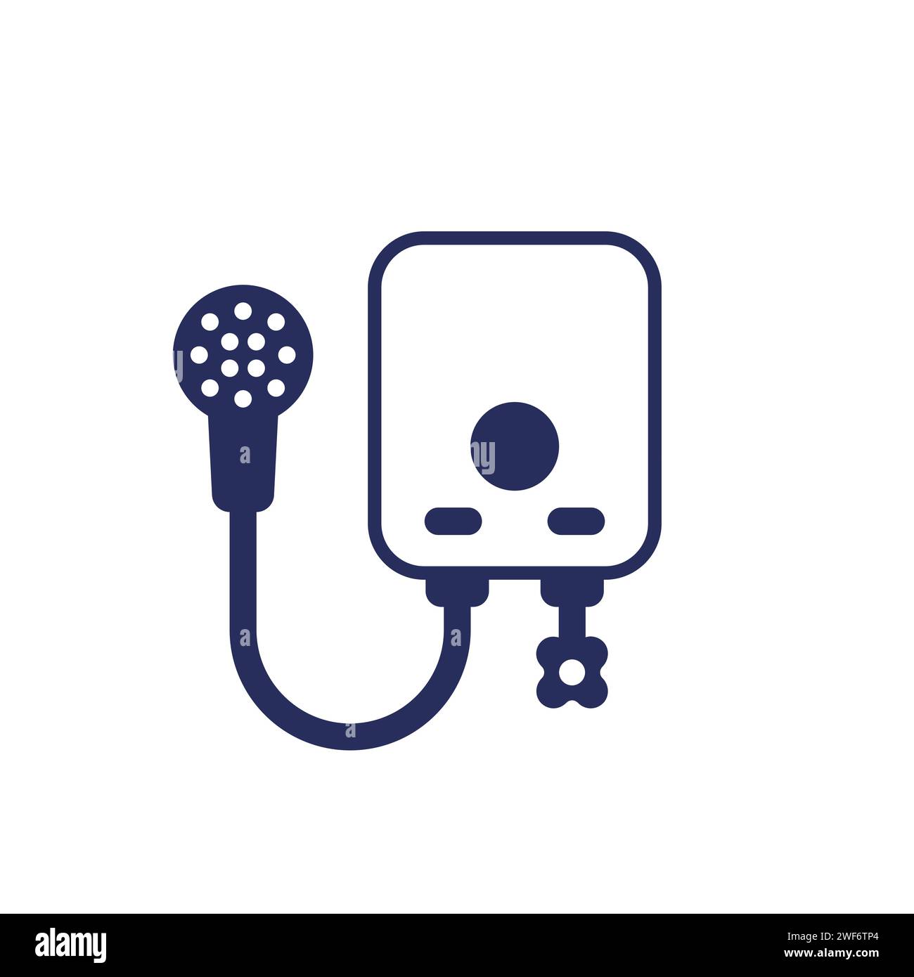 water heater icon, electric boiler for shower Stock Vector Image & Art ...