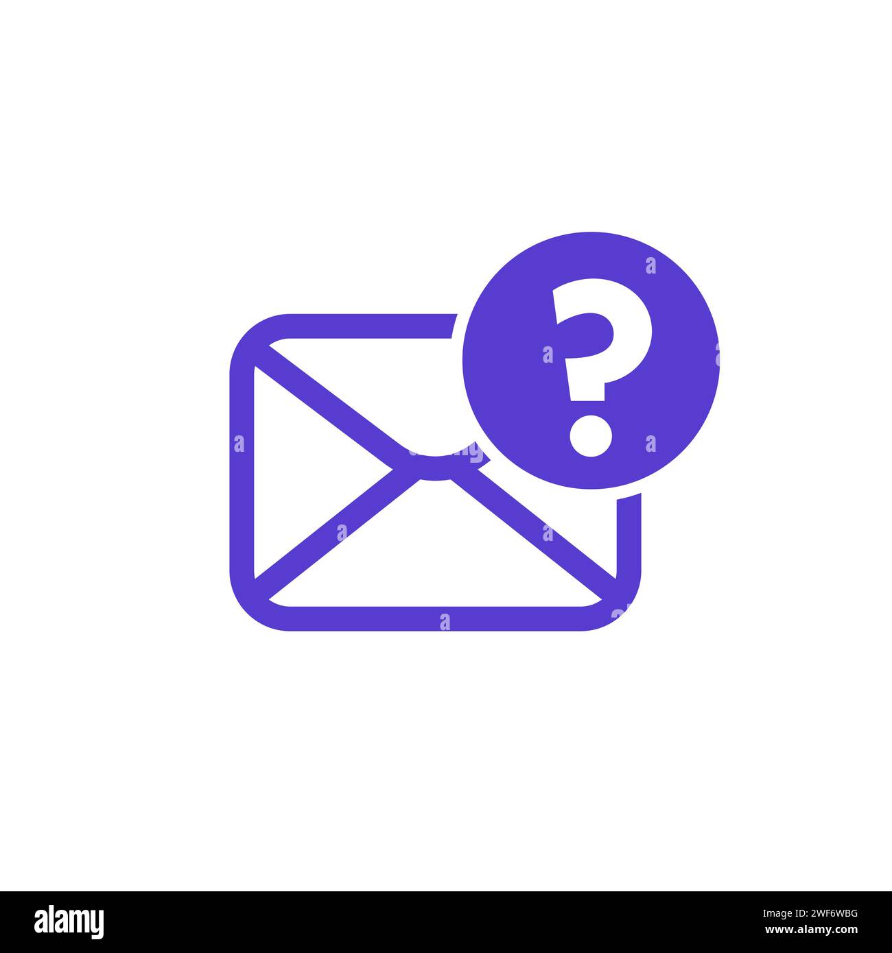 request mail icon on white Stock Vector Image & Art - Alamy