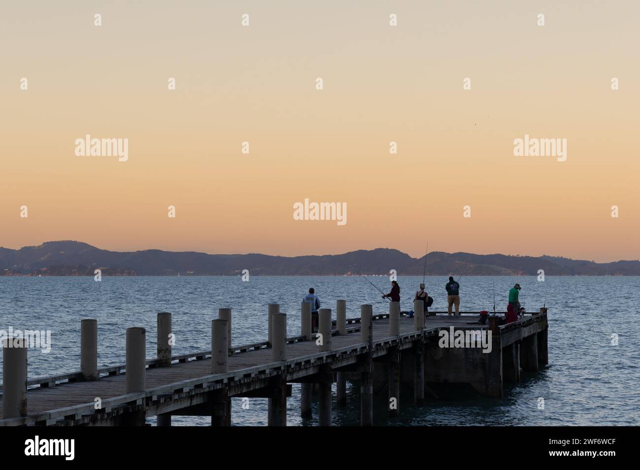 Maraetai Beach at Sunset Stock Photo - Alamy