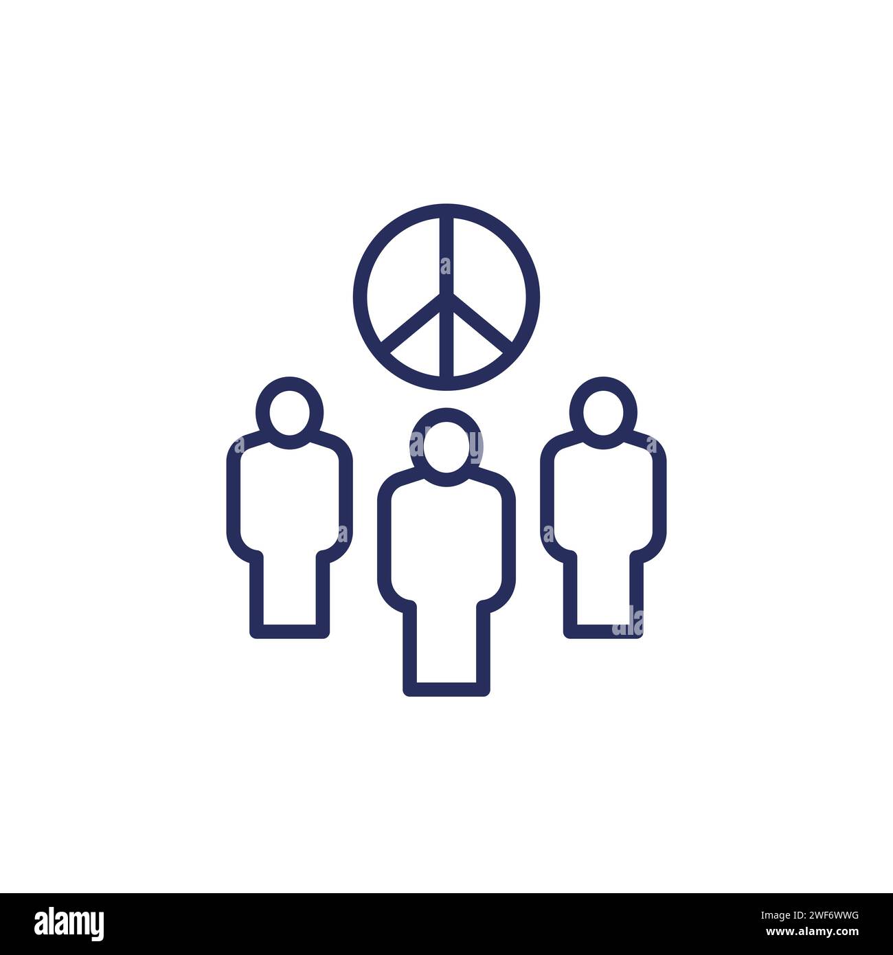 pacifism, pacifist movement line icon Stock Vector Image & Art - Alamy