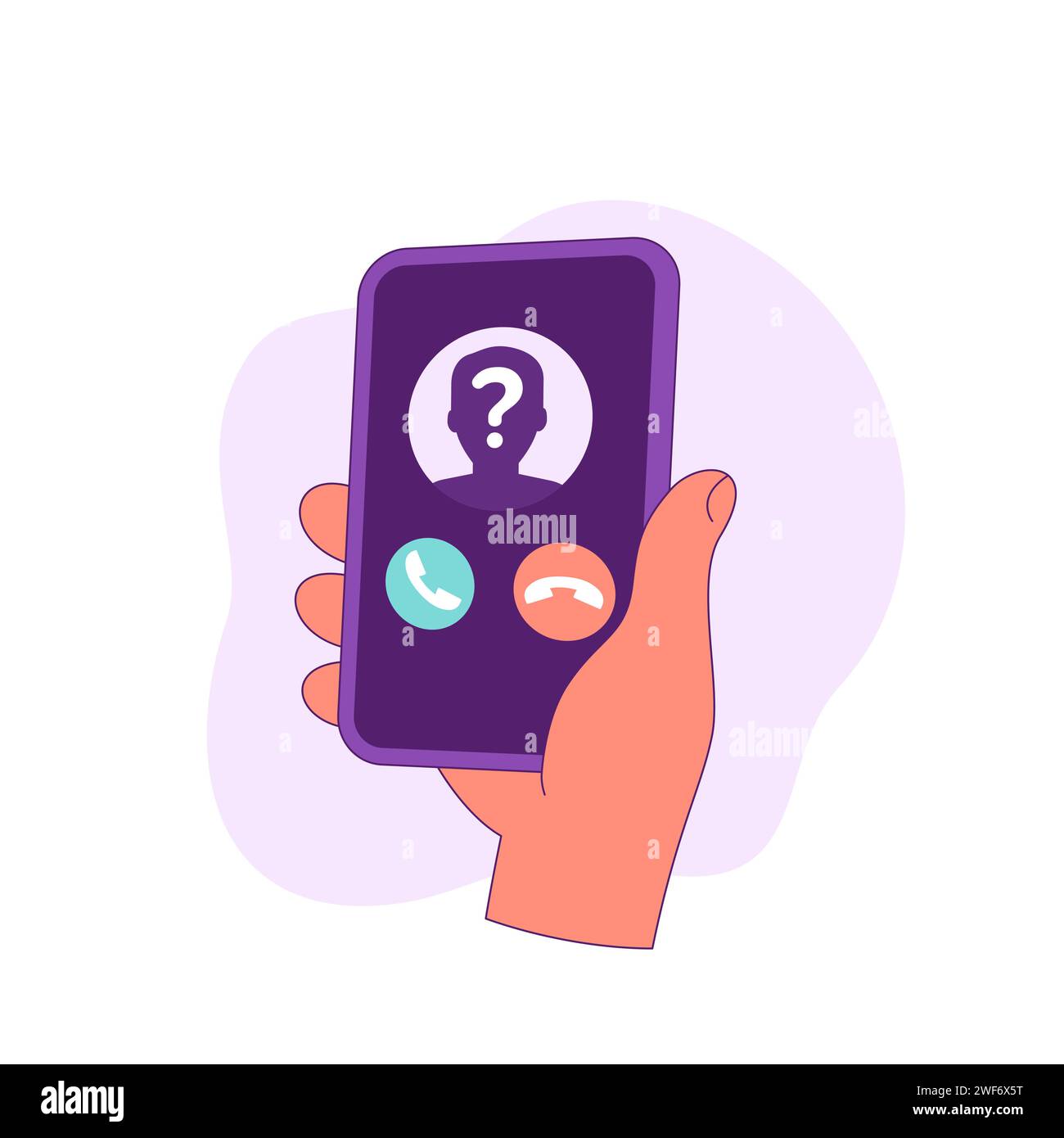 Telephone scam illustration Stock Vector Images - Alamy
