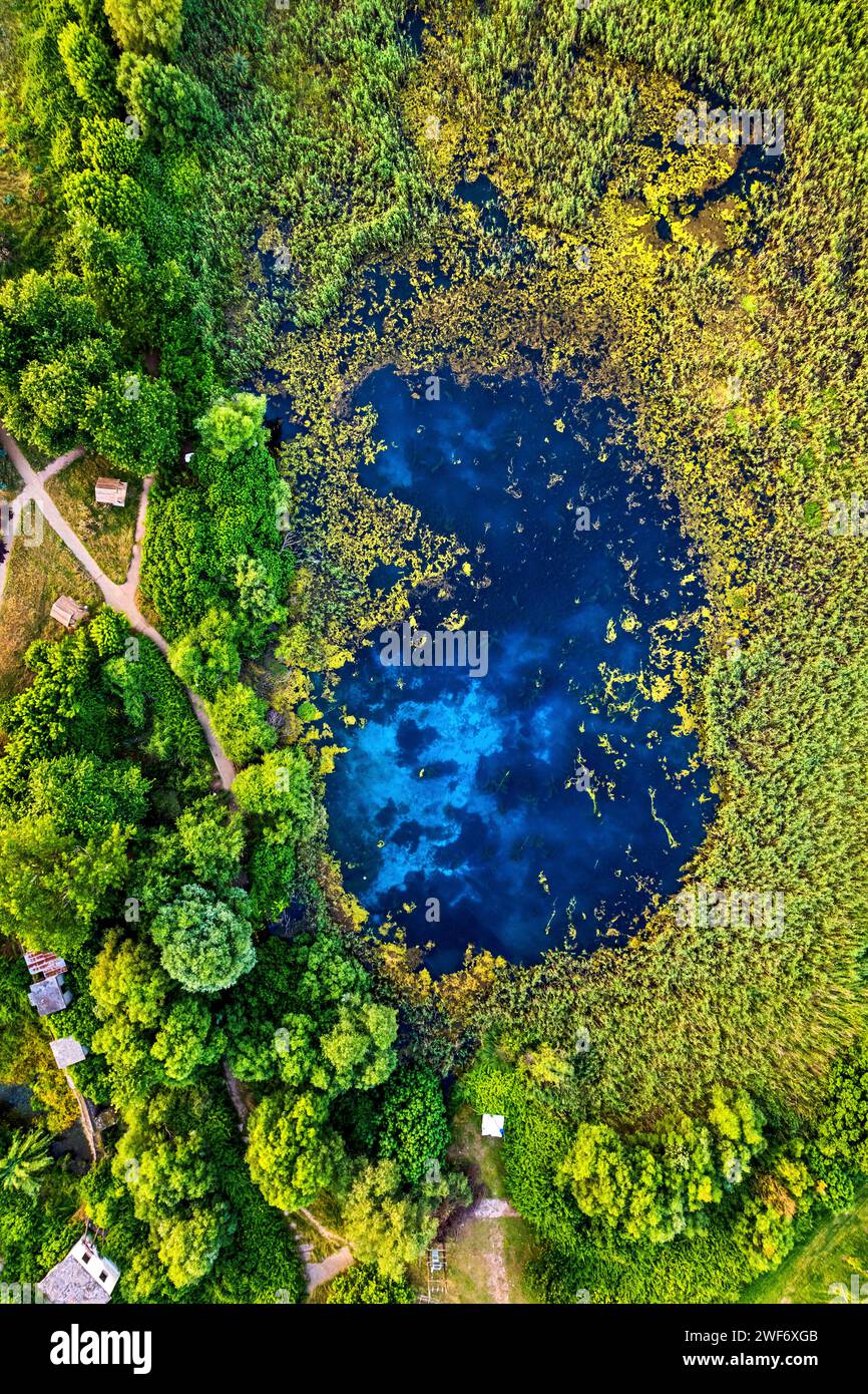 Wetland landscape aerial view hi-res stock photography and images - Alamy