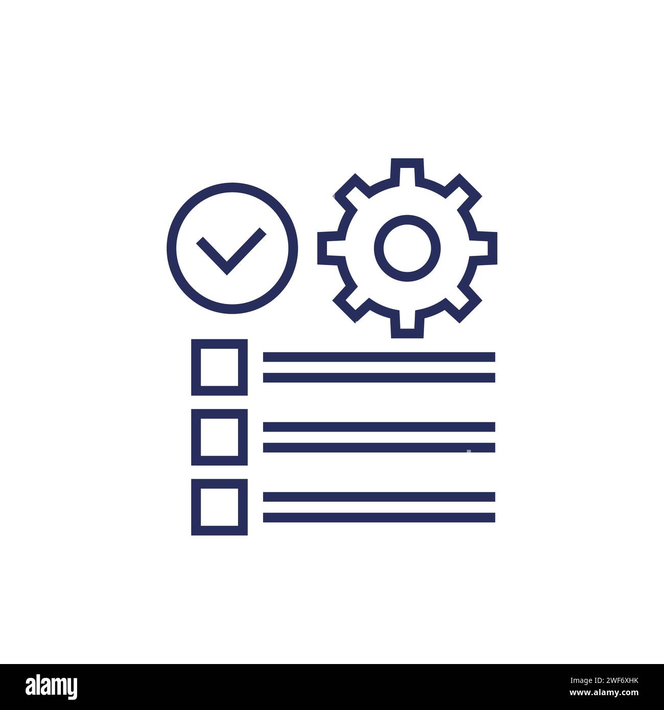 quality control in production line icon, vector Stock Vector Image ...