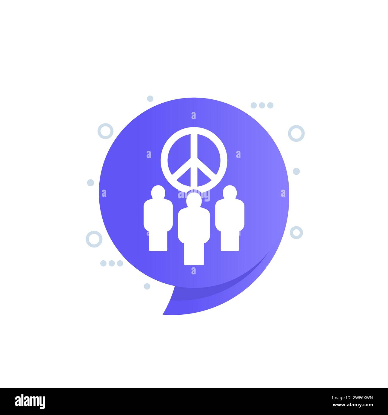 pacifism and pacifist movement vector icon Stock Vector Image & Art - Alamy