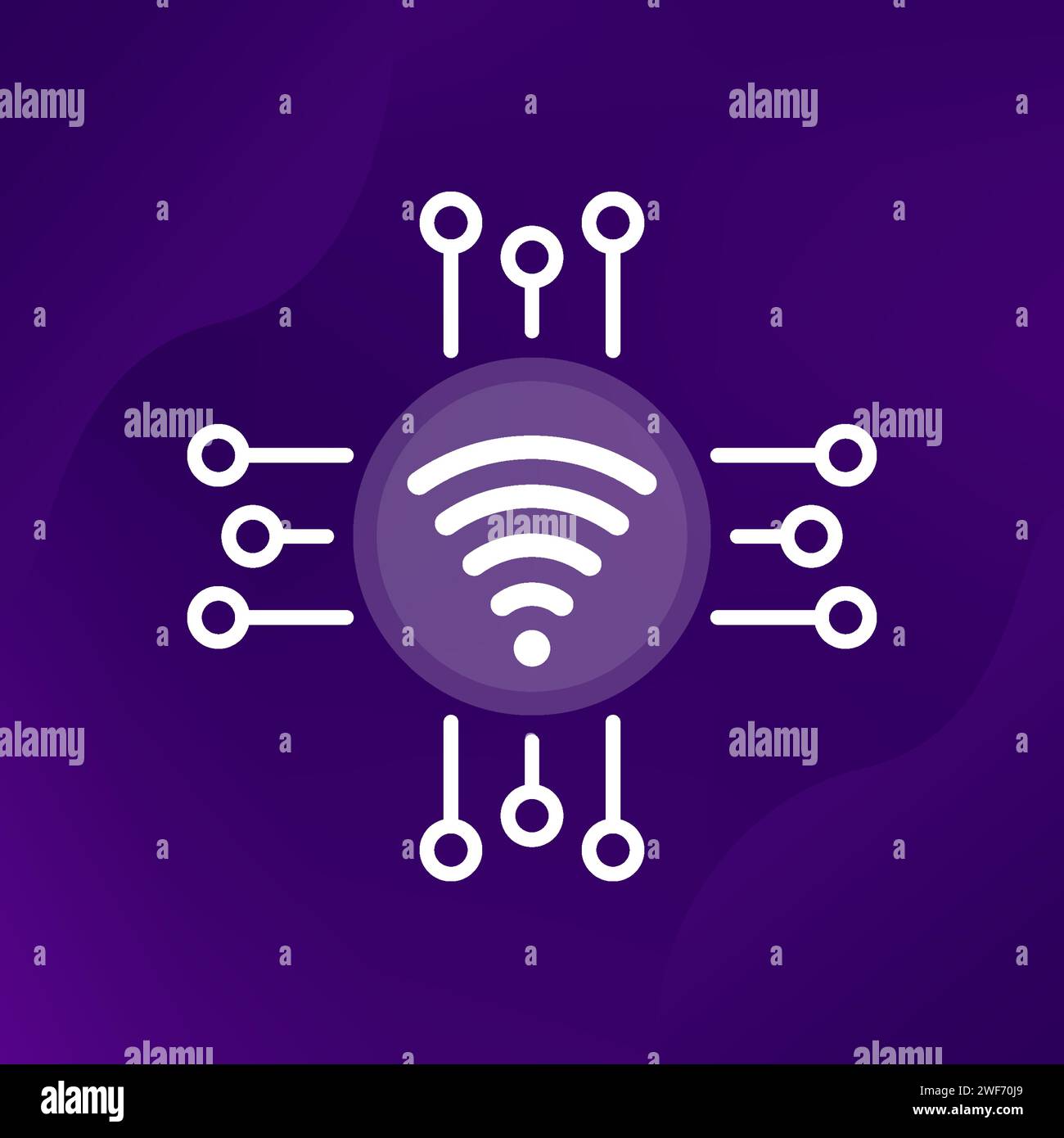Wi-fi connection icon, fast wi-fi network vector Stock Vector Image ...