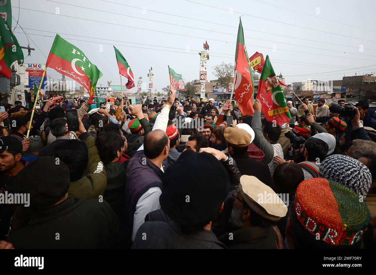 Peshawar, Peshawar, Pakistan. 29th Jan, 2024. PESHAWAR, PAKISTAN, JANUARY, 28: On the order of ...