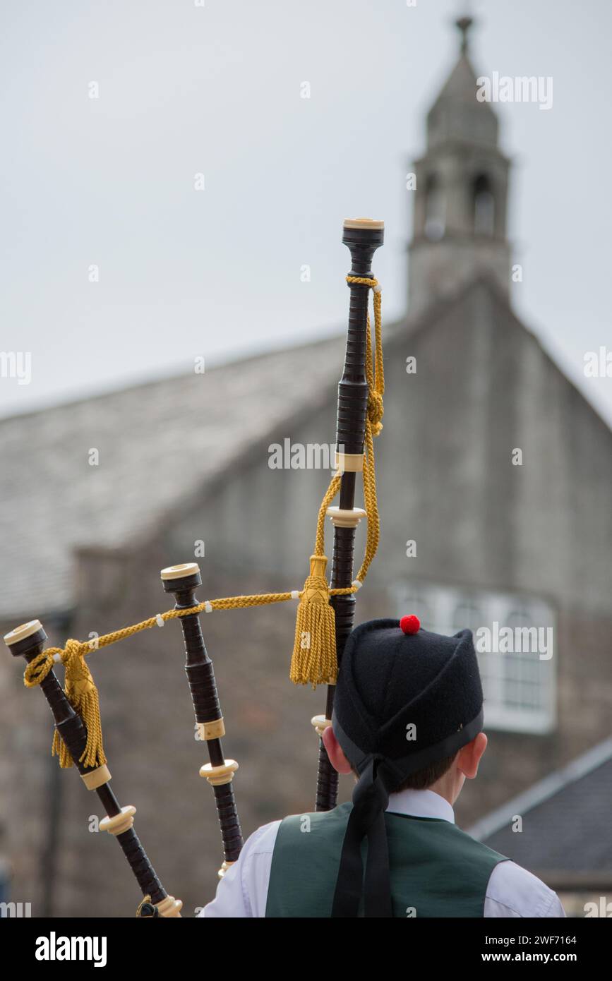 The ancient tradition of the drum and the kilt Stock Photo - Alamy