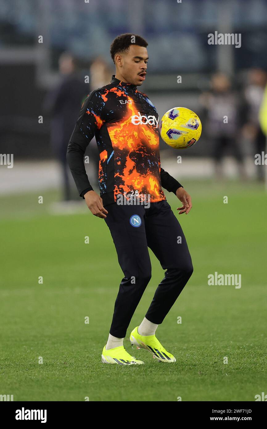 SSC Napoli’s Belgian forward Cyril Ngonge during the Serie A football ...