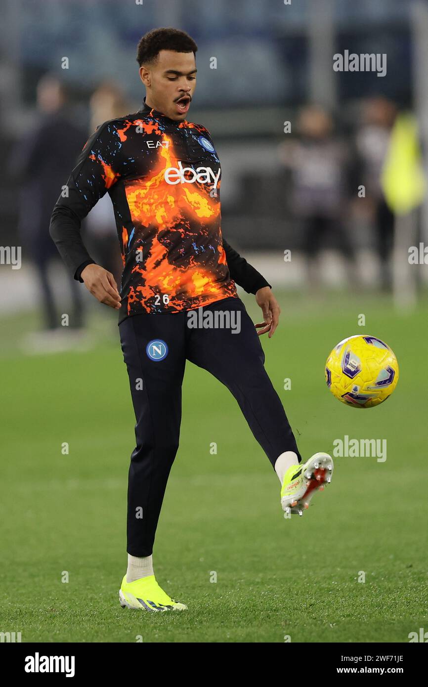 SSC Napoli’s Belgian forward Cyril Ngonge during the Serie A football ...