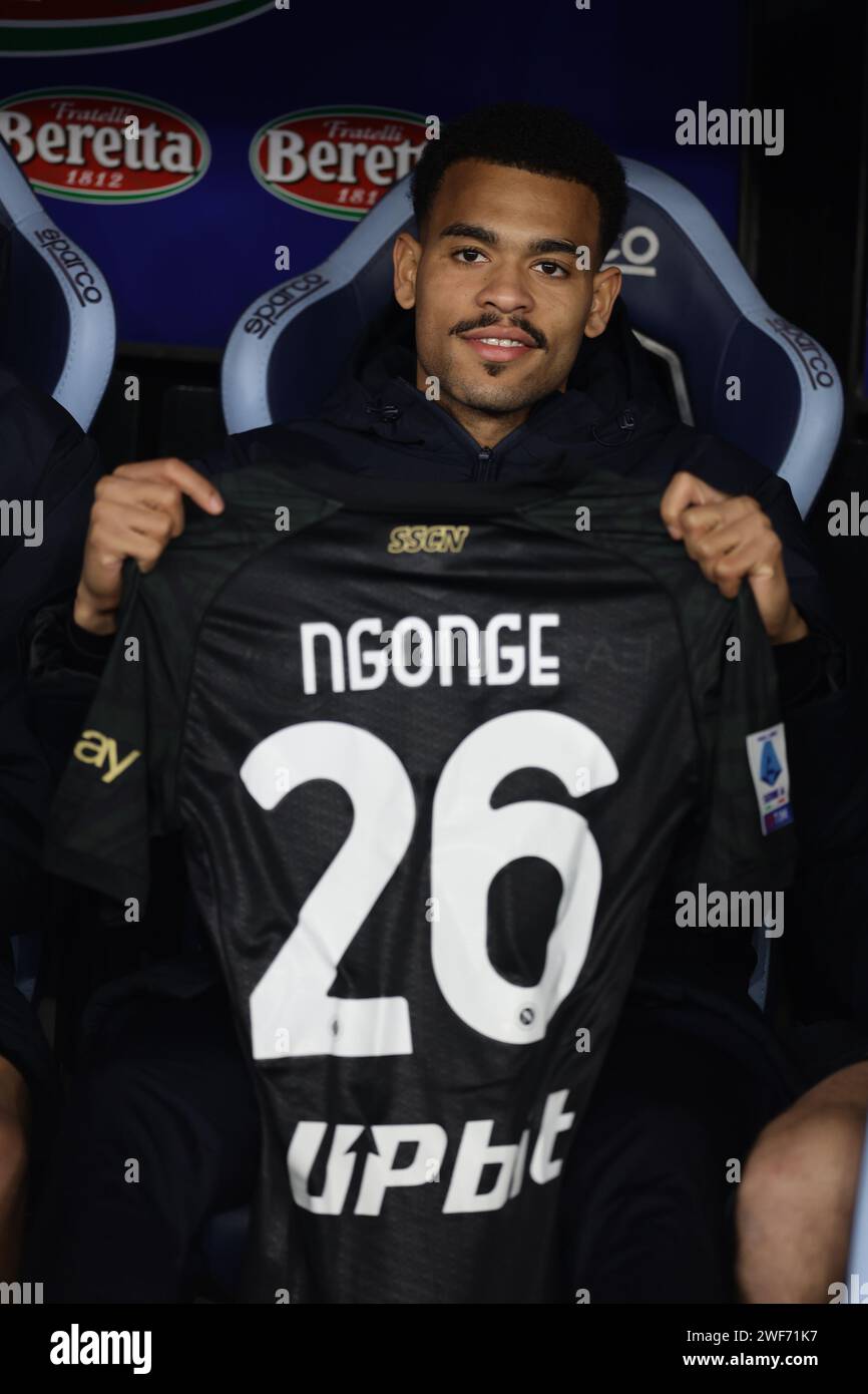 SSC Napoli’s Belgian forward Cyril Ngonge during the Serie A football ...