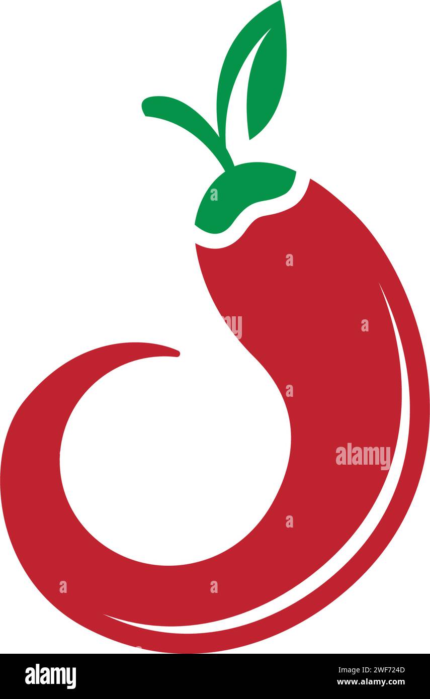 Red hot natural chili icon Template vector Illustration Stock Vector ...