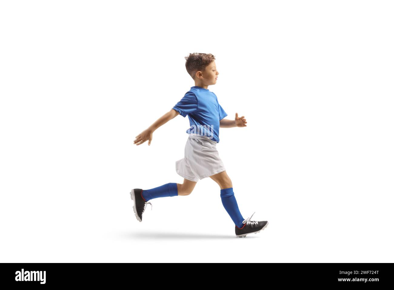 Happy boy running in Cut Out Stock Images & Pictures - Alamy