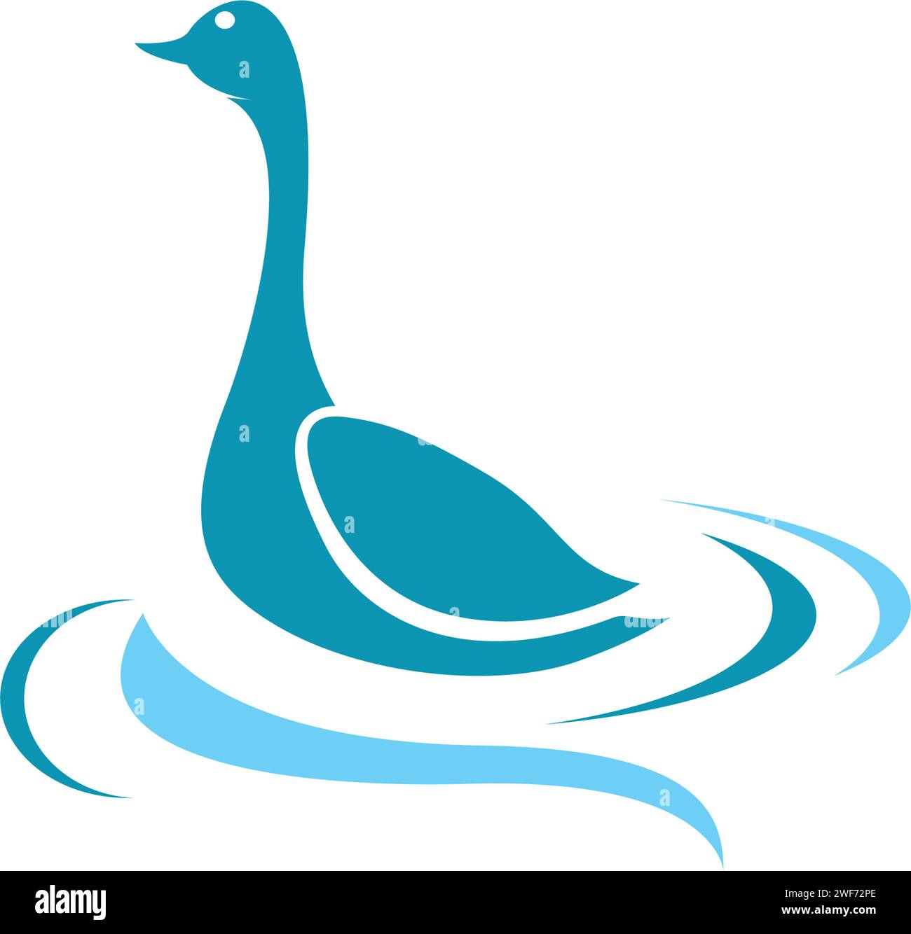 Swan icon Template vector illustration design Stock Vector Image & Art ...