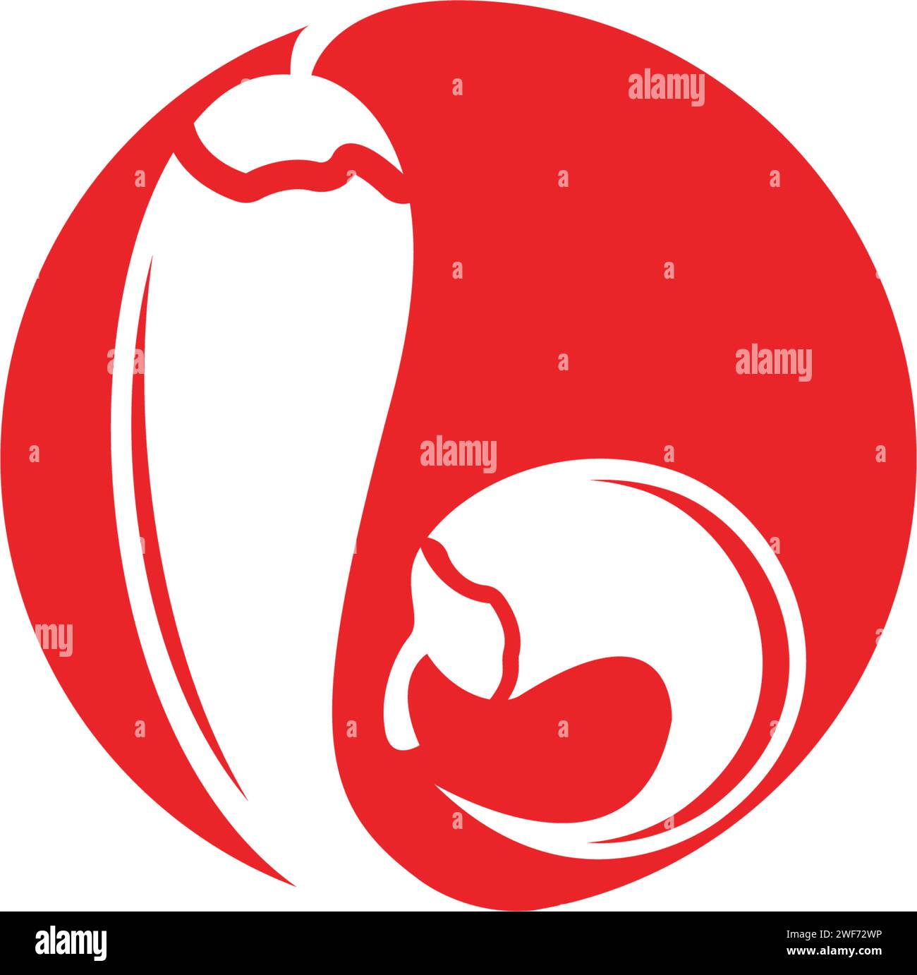 Red hot natural chili icon Template vector Illustration Stock Vector ...