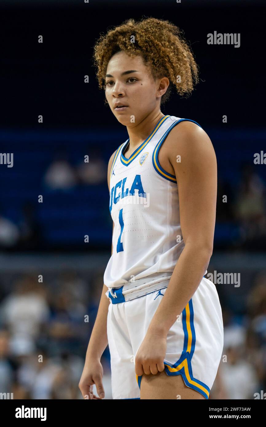 UCLA Bruins guard Kiki Rice (1) during a NCAA women’s basketball game ...