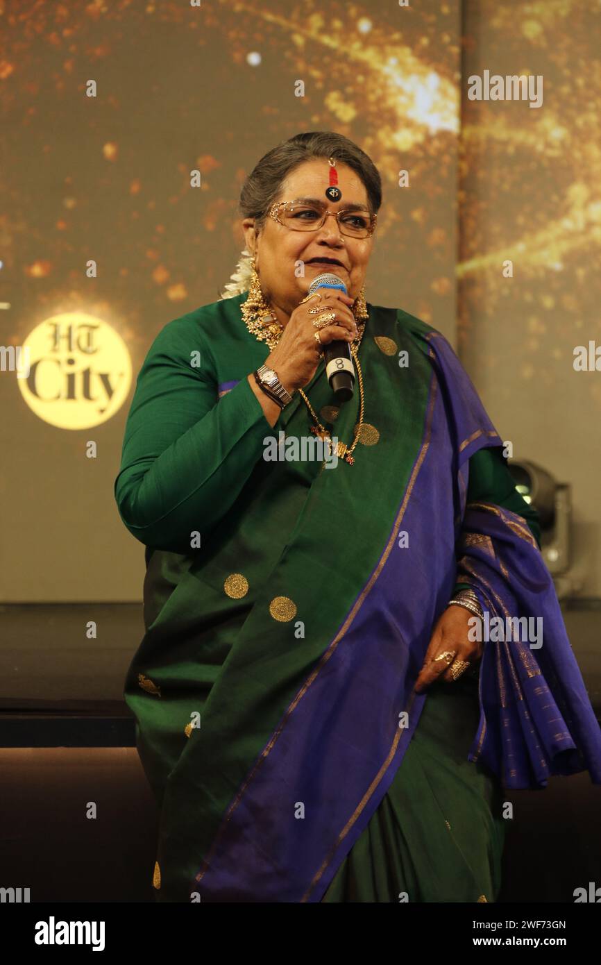 NEW DELHI, INDIA - APRIL 13: Veteran singer Usha Uthup performs during ...